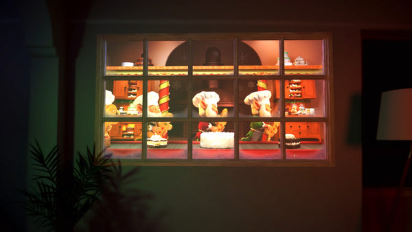 Great Ways to Decorate with ‘Santa’s Bakery’ – AtmosFX Digital Decorations