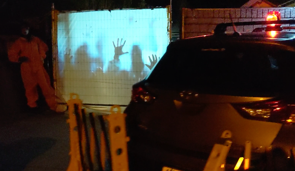 Zombie Outbreak Captured by Crafty AtmosFAN – AtmosFX Digital Decorations