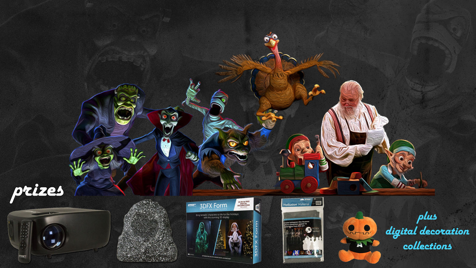 Great Zombie Apocalypse Display with Only 3 Projectors – AtmosFX ...