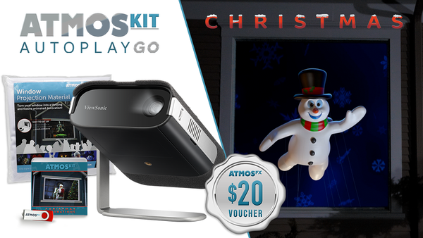 AtmosKIT Autoplay GO Christmas Projector Kit - AtmosFX Decorations ...
