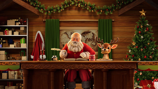 Santa's Study - Santa & Company - AtmosFX Digital Decorations
