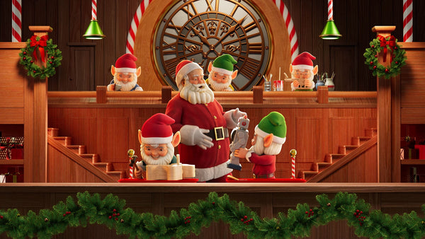 Santa’s Toy Shop - Santa & Company - AtmosFX Digital Decorations