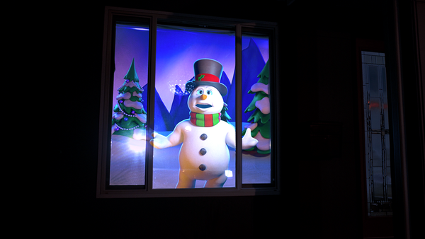 Snowman Comes to Life - AtmosFX Digital Decorations