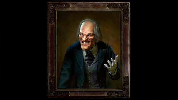 Brooding Butler Portrait - Halloween Hosts - AtmosFX Decorations ...